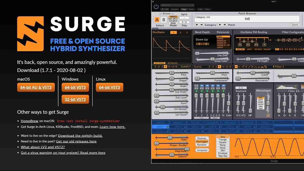 Surge VST Demo: Best Free VST Plugin 2020? | Live Stream Review ...